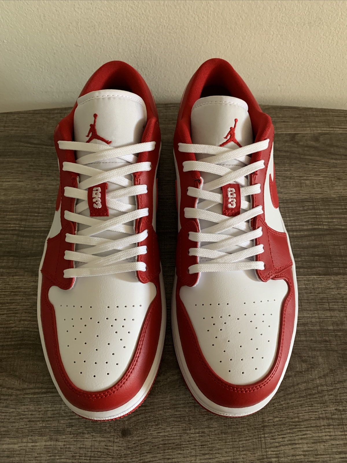 Size 10 - Jordan 1 Low Gym Red White Black | eBay
