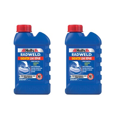 2x Holts Radweld Repair Radiator & Hoses Weld Stop Leak Cooling Car ...