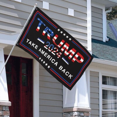 Double Sided Trump 2024 Flag Take America Back 3x5Ft Indoor Outdoor ...