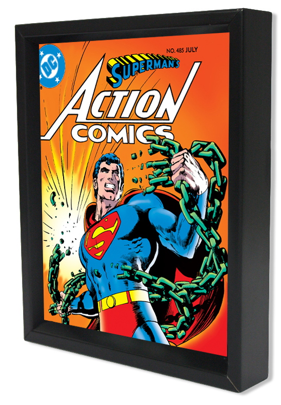ACTION COMICS#485 8x10 3D SHADOWBOX DC COMICS SUPERMAN SUPERHERO ACTION ...