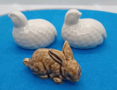 Wade England Rabbit & Two White Quail/Partridge | eBay
