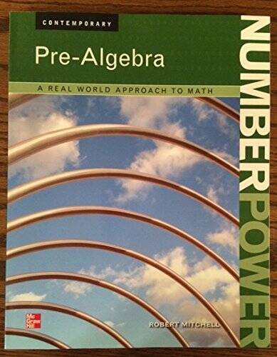 Contemporary Number Power: Pre-Algebra - Paperback - GOOD 9780076592357 ...