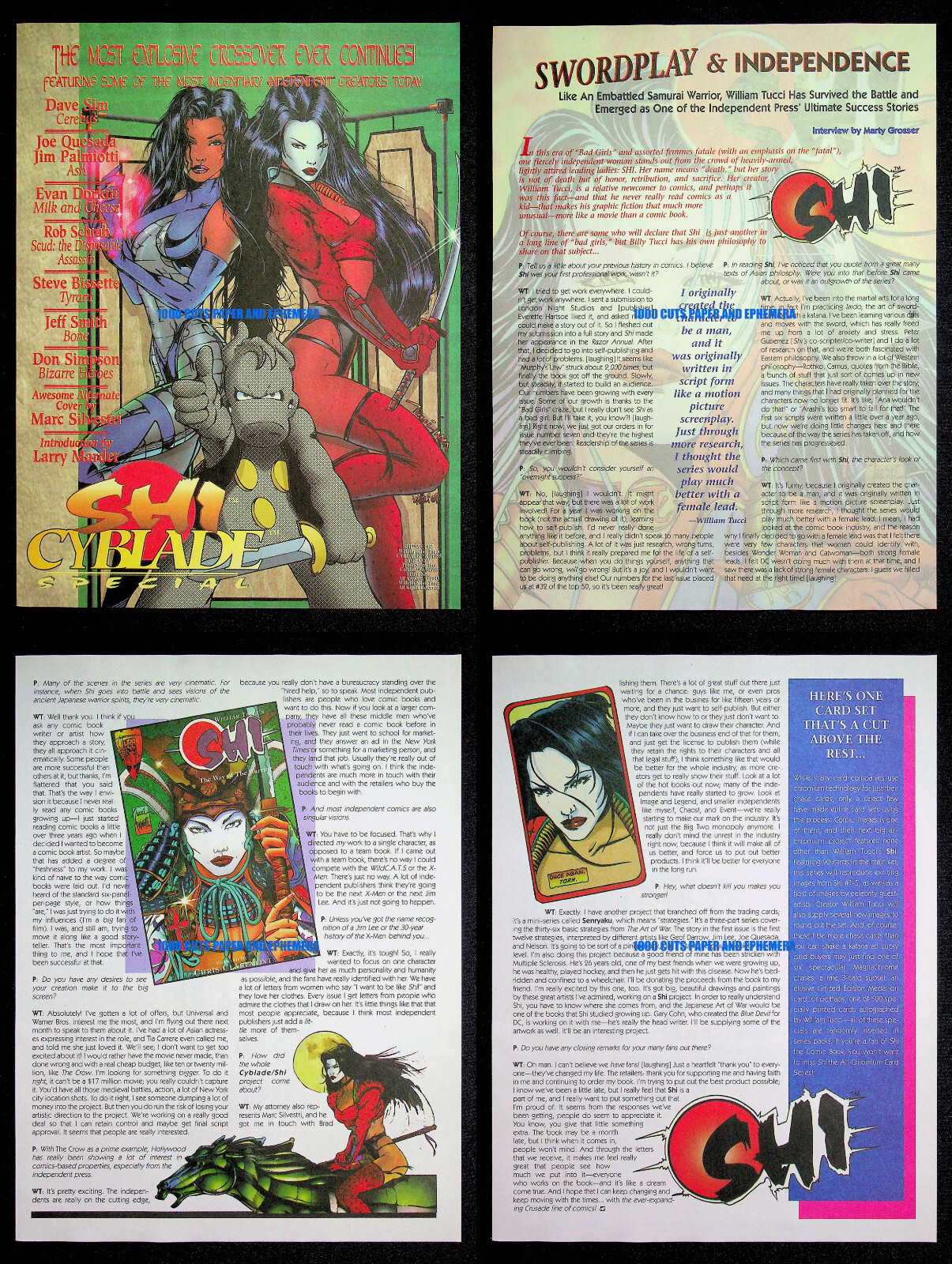 Shi Cyblade Cerebus Top Cow Crusade 1995 Trade Print Magazine Ad Poster ...