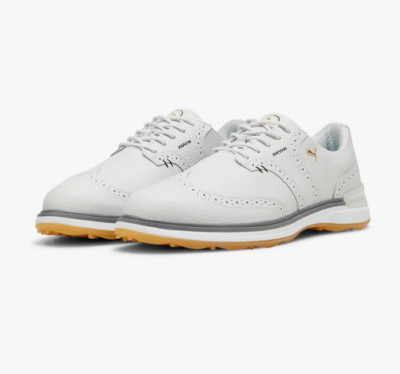 New Puma Avant Wingtip Spikeless Golf Shoes Feather Gray/Slate #378824 ...