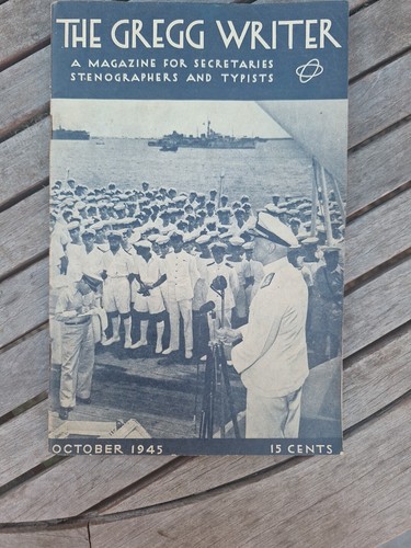 The Gregg Writer Magazine October 1945 Issue WW2 | eBay