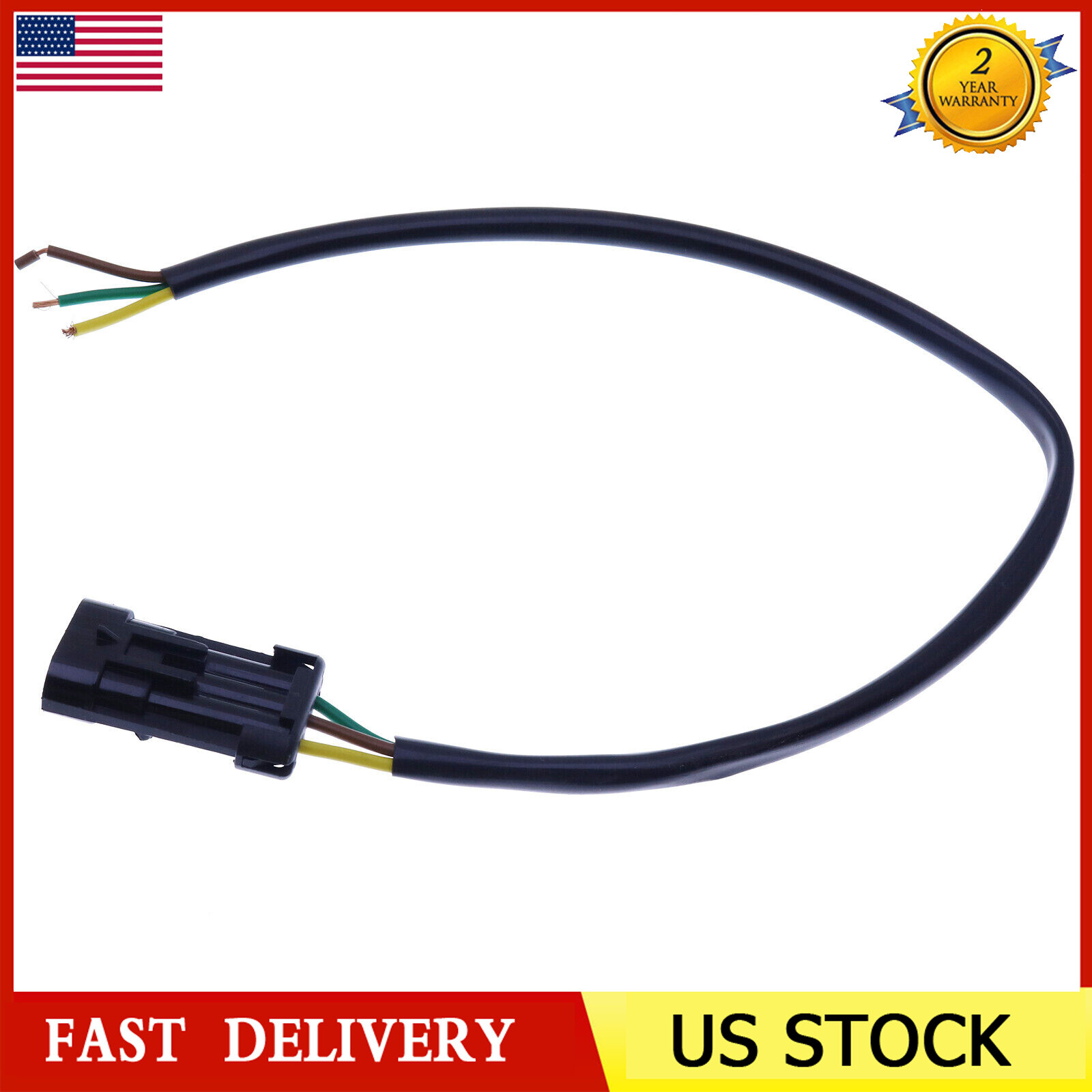 3-Pin Connector Wiper Motor Plug 6730321 6640699 For Bobcat T110 T140 ...