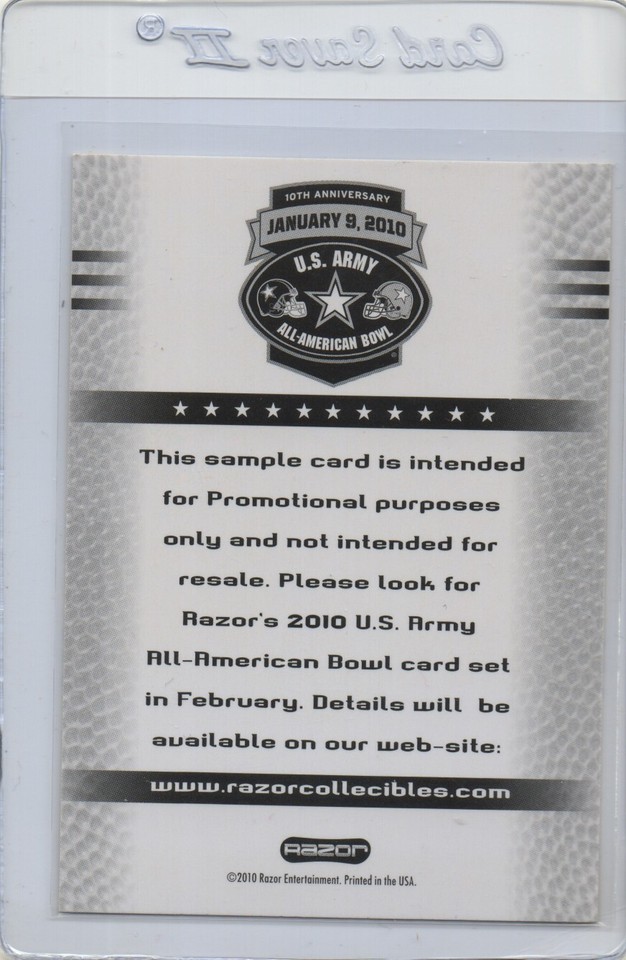 2010 Razor Army All-American Bowl #NNO ROSS APO | eBay