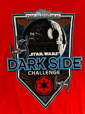 RunDisney 2016 Inaugural Dark Side Challenge T-Shirt Womens M | eBay