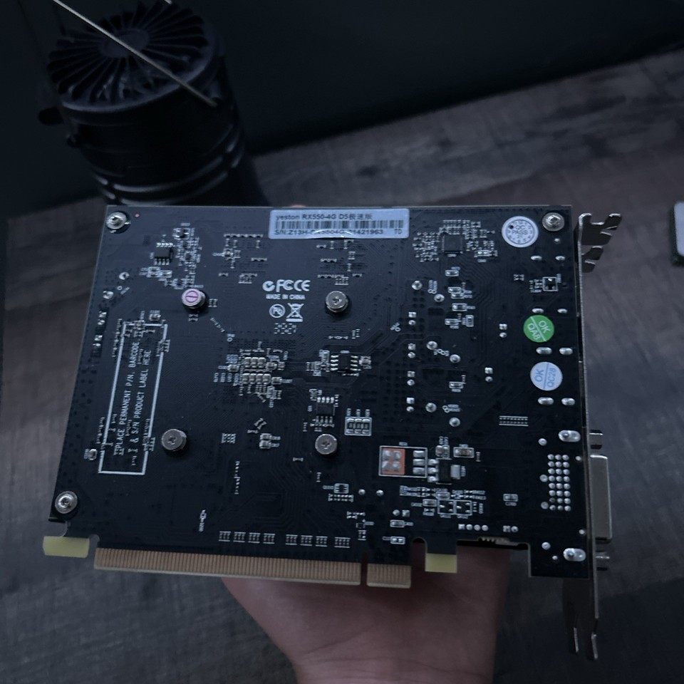 YESTON AMD Radeon RX550 4GB GDDR5 PCI-E Graphics Video Card DP DVI HDMI ...