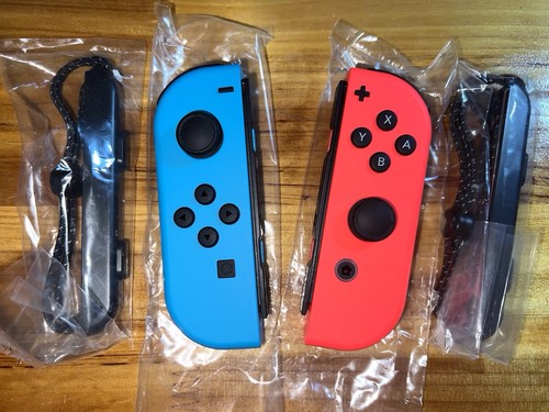 NEW Nintendo SWITCH Neon Blue and Red JOY-CON Controllers from OLED Set ...