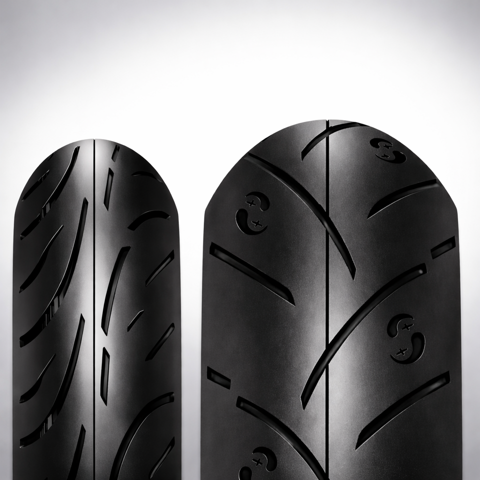 Roadmax Diablo 200/55-17 + 120/70-17 (75H) Motorcycle Tire SET (Front ...