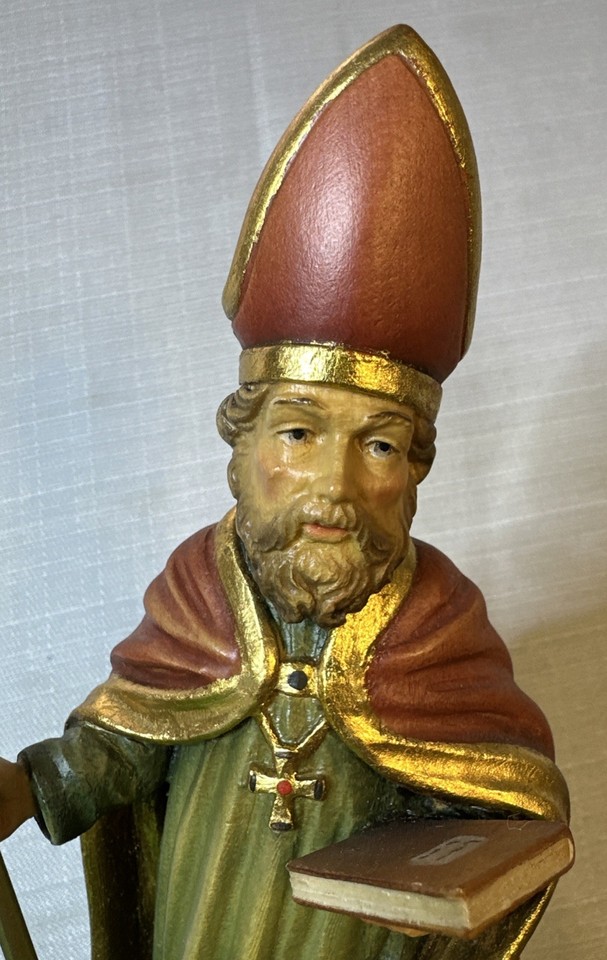 Vintage Anri Hand Carved Ulrich Bernardi ~ ST. NICHOLAS 10" Limit Ed of ...