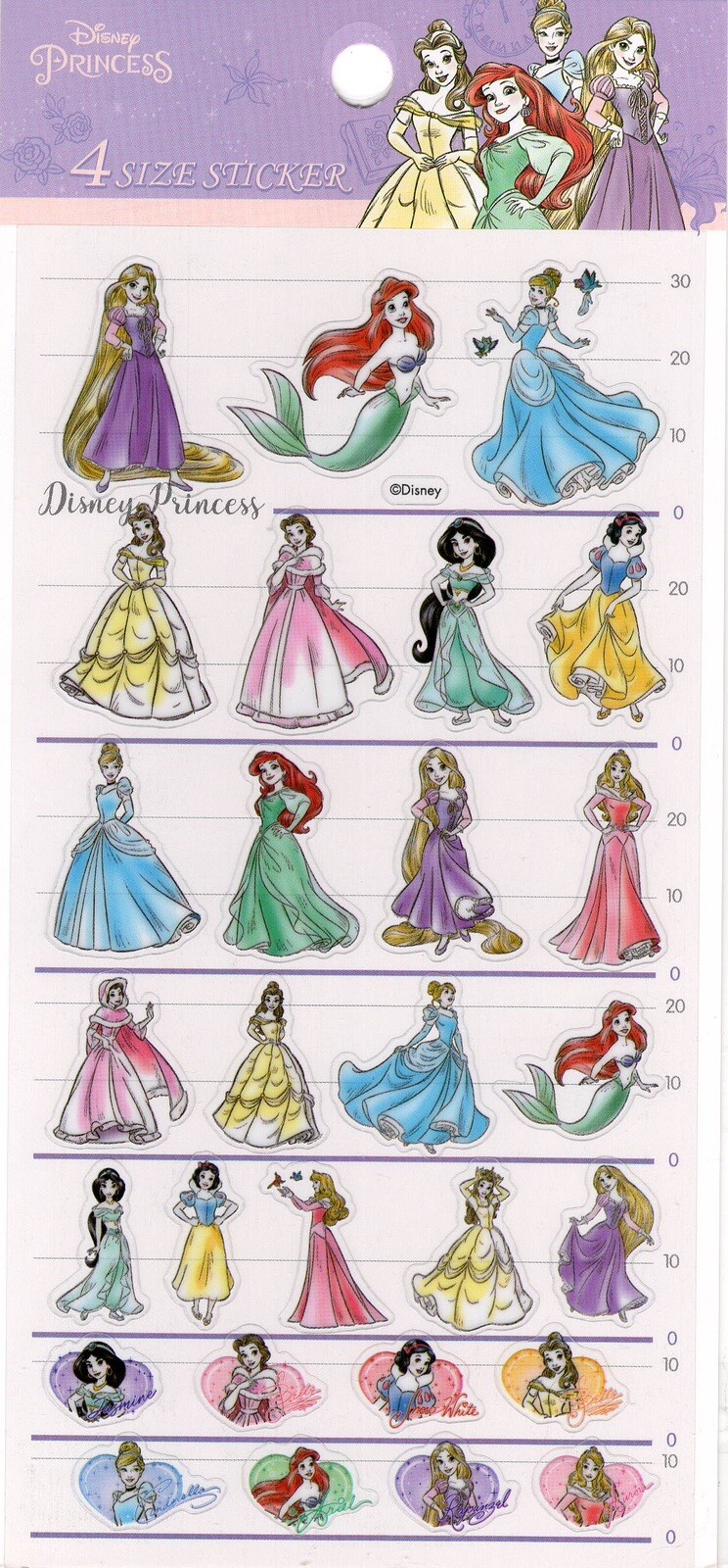 Disney Princesses Sticker Sheet | eBay