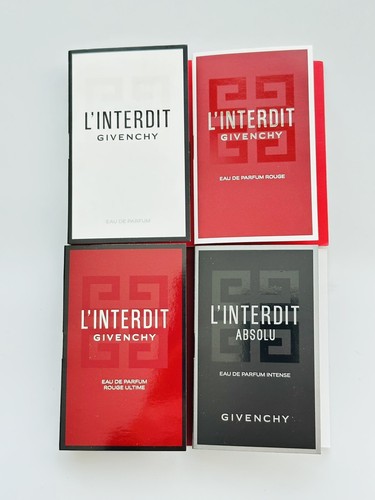 Givenchy L’interdit Perfume Sample Size 4pcs (L’interdit Rouge, Ultime ...