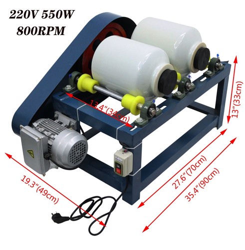 Lab Ceramic Ball Mill Grinding Machine 2*5L Horizontal Grinder for ...