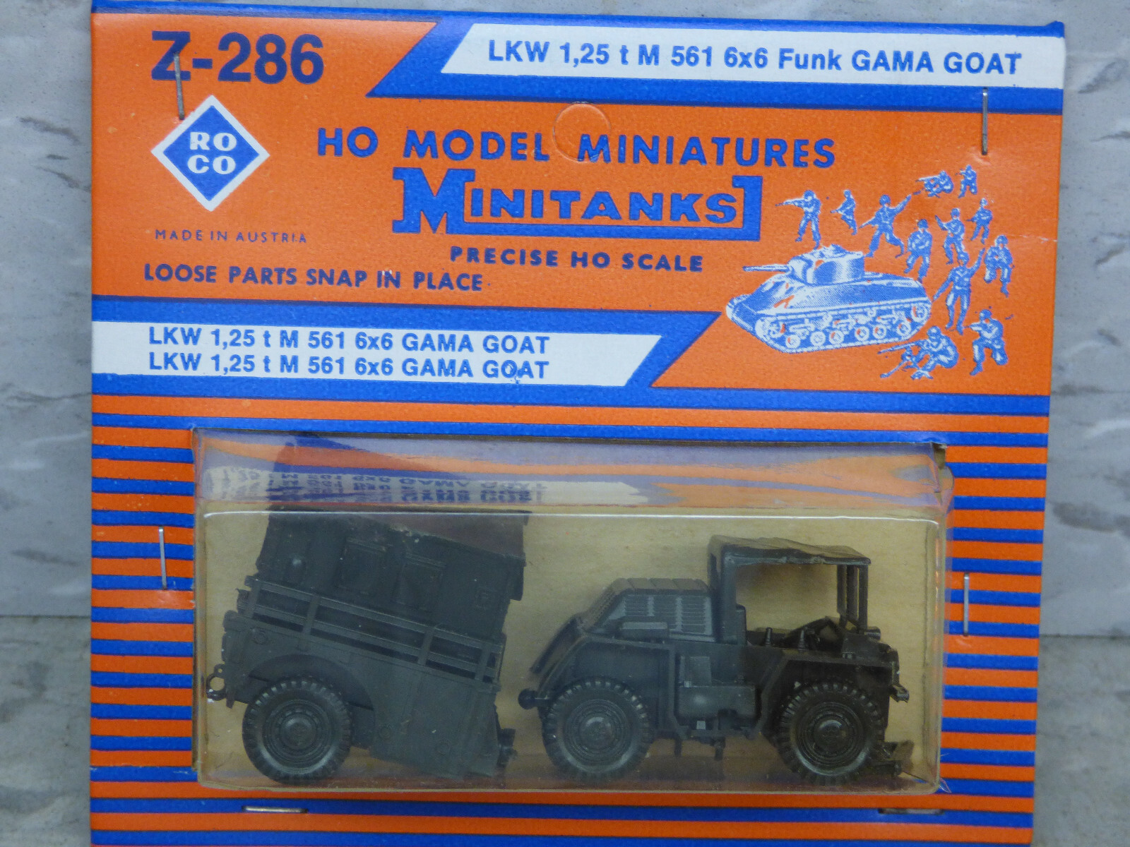 Roco Minitanks / (NEW) 1/87 Modern US M-561 Gama Goat ATV W/ Trailer ...