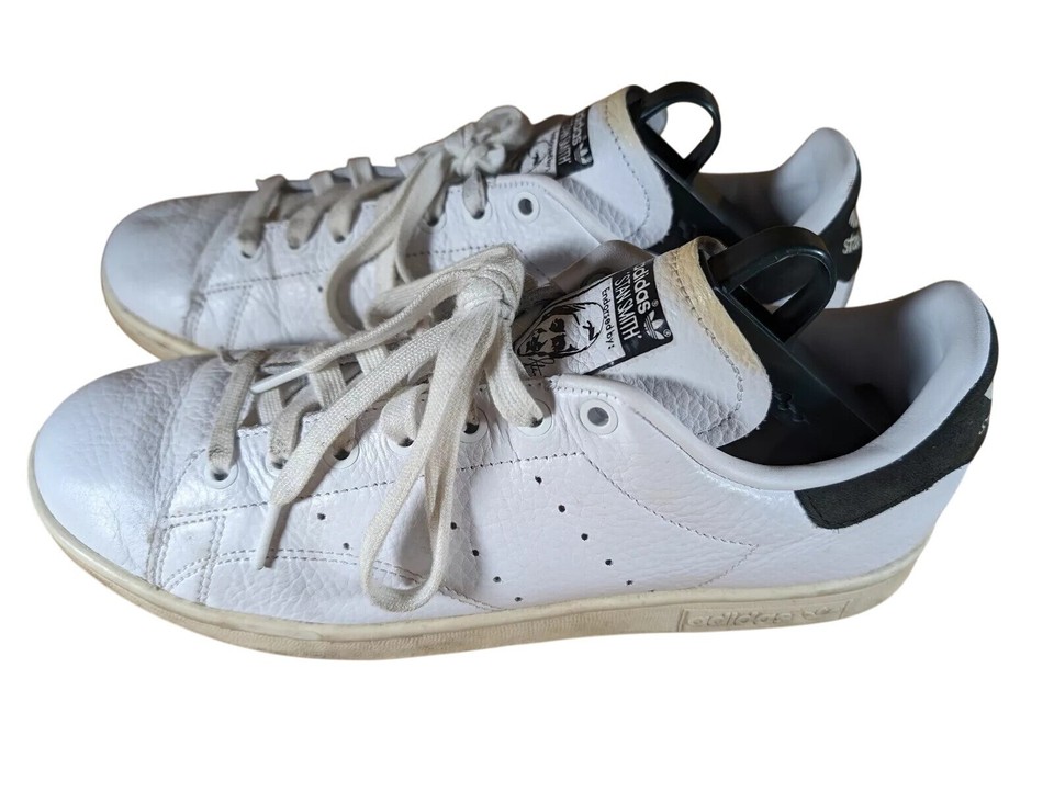 Adidas Stan Smith White Black Logo Sneakers Men's Size 9.5 APC 011001 ...