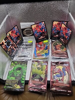 Marvel Masterpieces Empty Trading Card Packs - No Cards | eBay