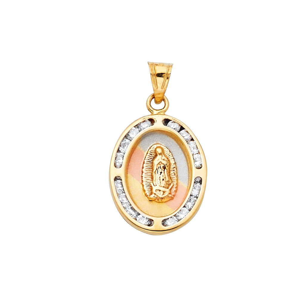 14k Gold 1st First Communion Primera Comunion Small Tiny Charm CZ For ...