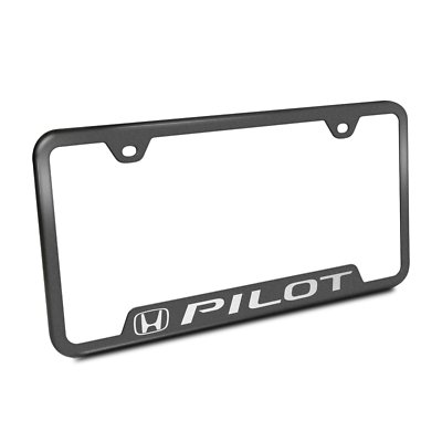 Honda Pilot 50 States Stainless Steel Rugged Style Black License Plate ...