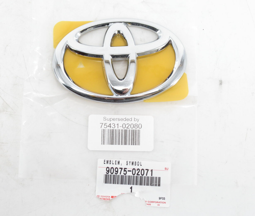Genuine OEM Toyota 75431-02080 Rear Trunk Emblem Badge Logo | eBay