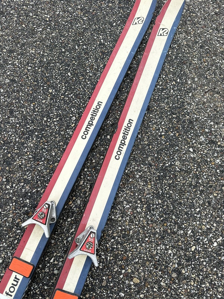Vintage 1970s K2 Competition Four Skis USA Red, White & Blue | eBay