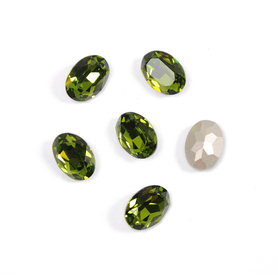 High-quality Colorful Oval Glass Rhinestone Crystal Strass Jewelry ...