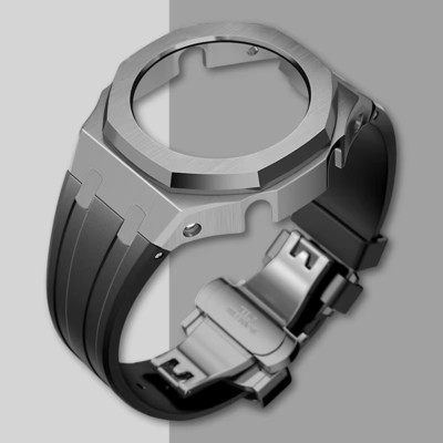 Casio G-Shock GA2100 Casioak Mod kit Modification Strap - Steel Grey ...