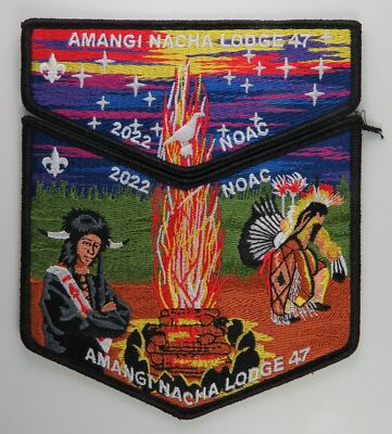 2022 NOAC Amangi Nacha Lodge 47 Flap Set Golden Empire Council BLACK ...