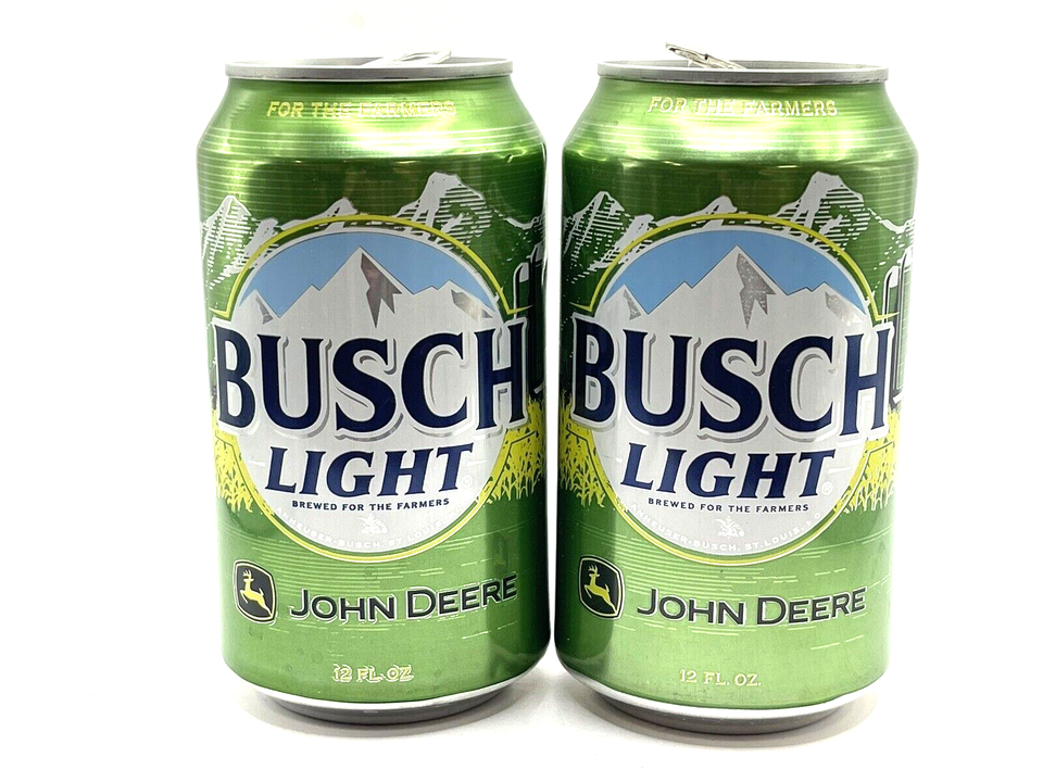 2 Empty BUSCH LIGHT Aluminum 16oz Beer Can, Great For Farmers, John ...
