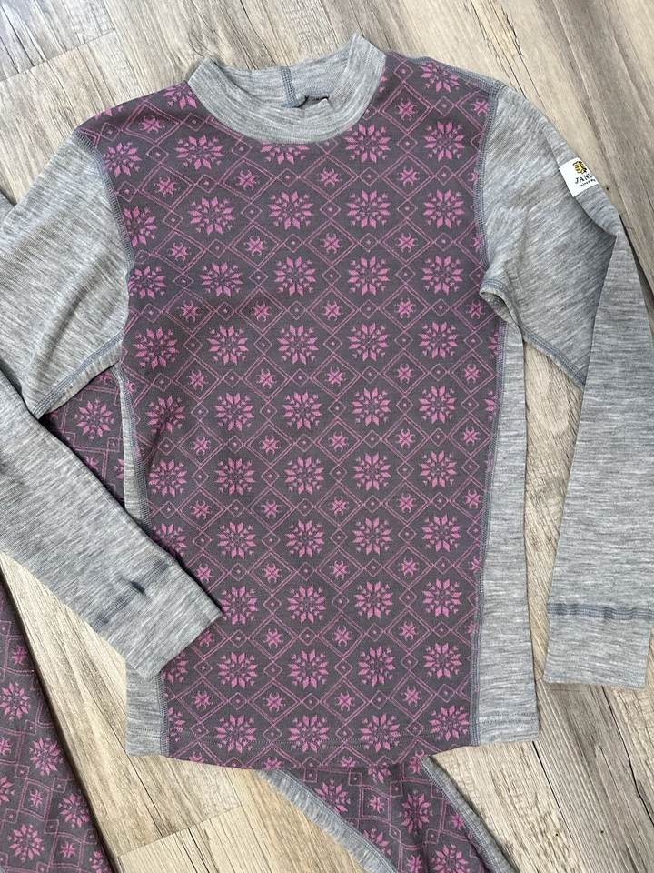 JANUS Merinowolle Set Base Layer 1xTops 1x Merinohose Gr. 10 Jahre ...