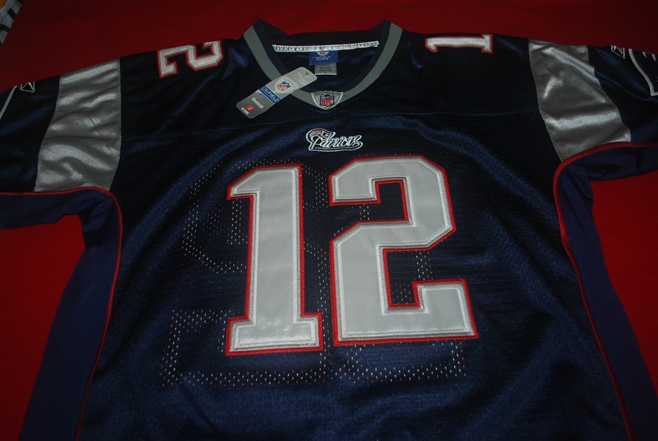 NEW Vintage Reebok Authentic New England Patriots Tom Brady Jersey 52 ...