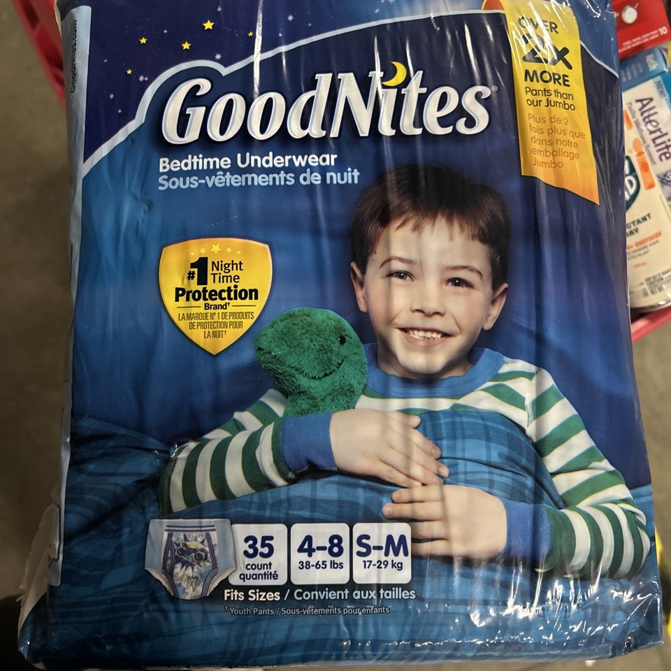 BOYS Goodnites NightTime OR Daytime Underwear - PULL-UPS 66 Pack SIZE S ...