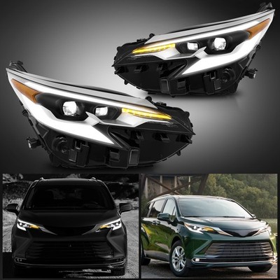 2021-2024 Toyota Sienna LE XLE Upgrade Full-LED Projector Headlights ...