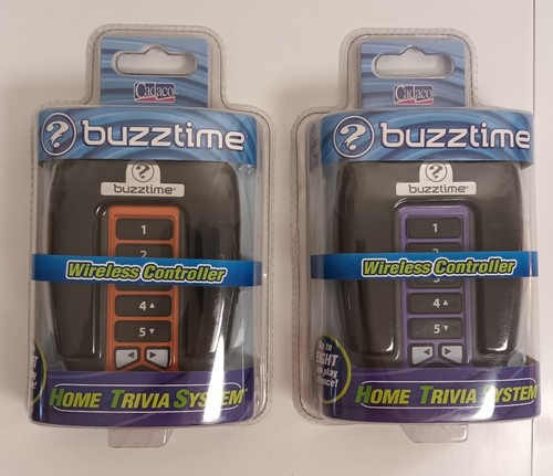 Buzztime Trivia System x2 Cadaco Wireless Controllers New Sealed Purple ...