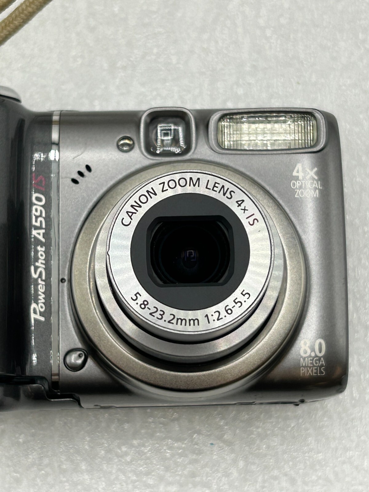 CANON POWERSHOT A590 IS 8.0MP 4X COMPACT DIGITAL CAMERA SILVER TESTED ...