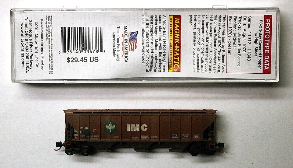 MTL Micro-Trains 09644020 96020 IMC IMCX 11312 PS2 Hopper FW Factory ...