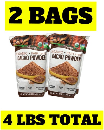 2Bags Organic Cacao Powder By Volupta Plant-based Non-GMO Unsweetened ...