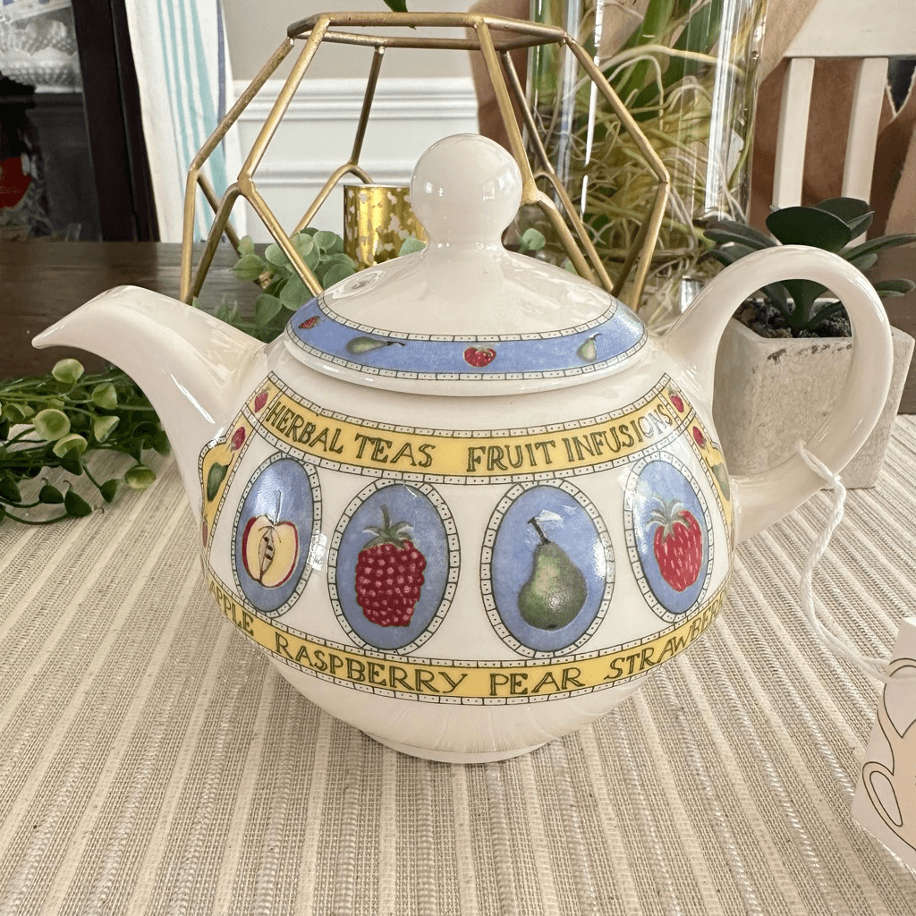 Arthur Wood & Son Tea Pot With Lid Small Vintage Porcelain Herbal ...