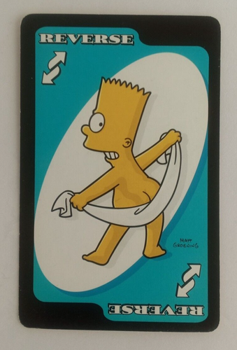 2003 The Simpsons Uno Card Blue Bart Reverse Card | eBay