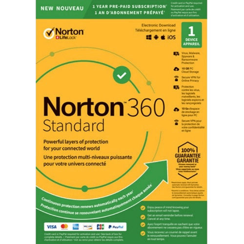 Norton 360 Standard - 1-Year / 1-Device - USA/Canada | eBay