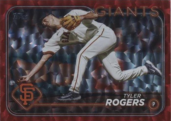 2024 Topps Update Series - Tyler Rogers #US92 Red Crackle Foilboard ...