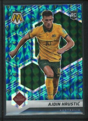 2021-22 AJDIN HRUSTIC PANINI MOSAIC FIFA ROAD TO WORLD CUP PEACOCK ...