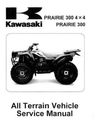 kawasaki KVF prairie 300 1999-2002 service manual | eBay