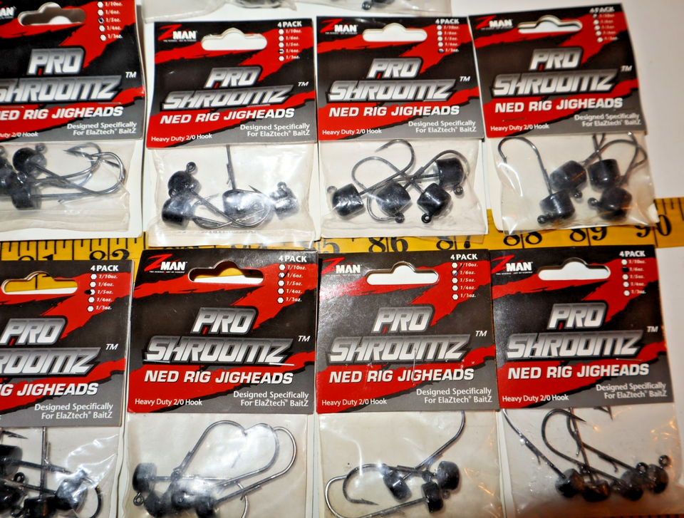 Large Lot Z-Man Pro Shroomz Ned Rig Jig Fishing Lures | eBay