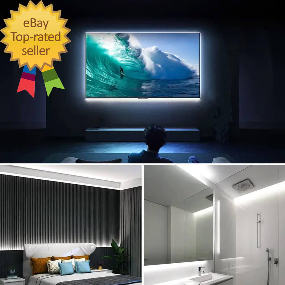 A 5V USB LED Light Strip COB LED Strip Lights White 5V LED Lights | eBay