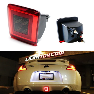 Red/Dark Lens LED Rear Fog Light, Brake and Backup Reverse For 09-20 ...