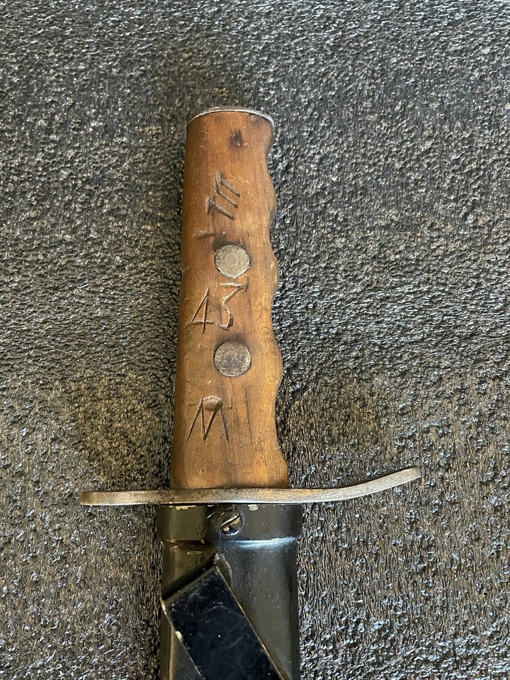 NICE WWII WW2 ITALIAN MVSN DAGGER FIGHTING KNIFE WITH SCABBARD AND ...