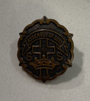 Assembly Of God Cross and Crown Pin | eBay