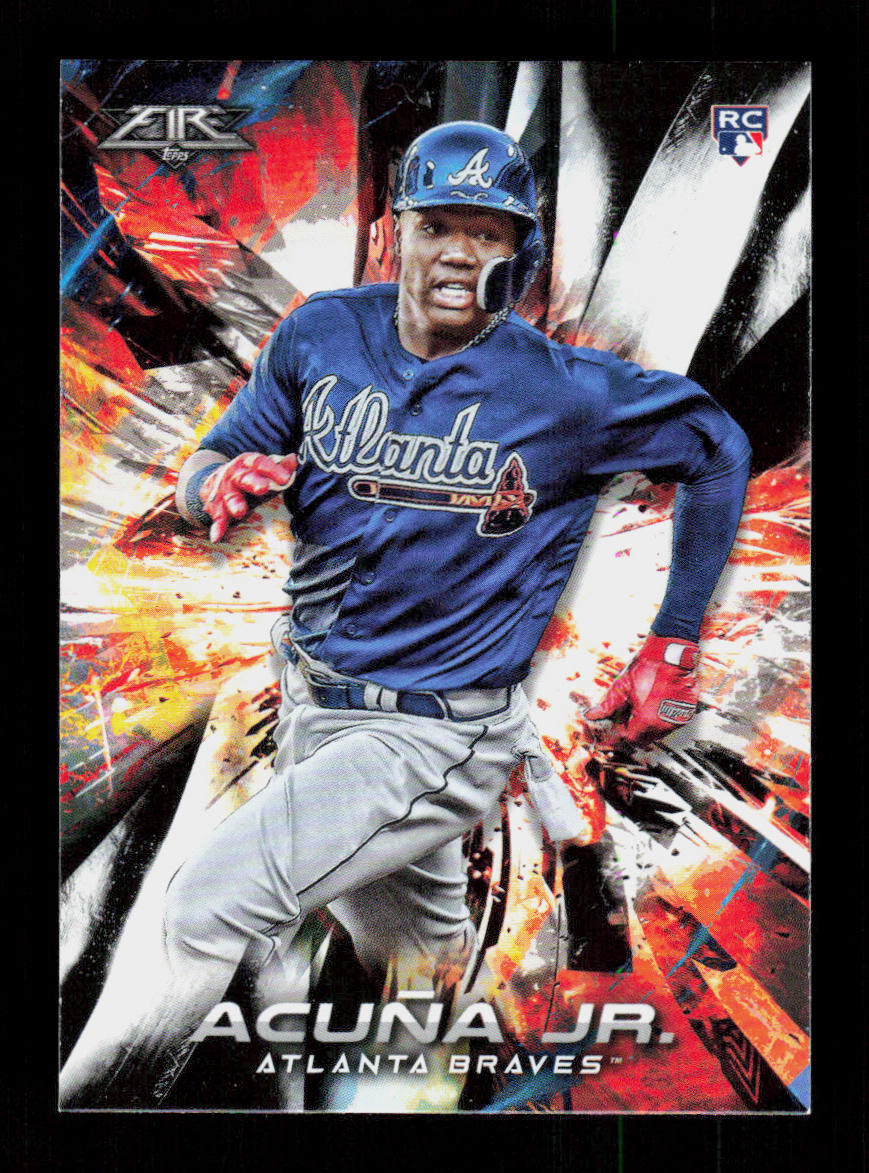 2018 Topps Fire #109 Ronald Acuña Jr. RC | eBay